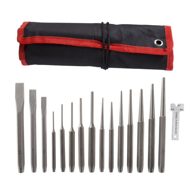 Stalwart 16 pc Chisel & Punch Set with Storage Case | Wayfair